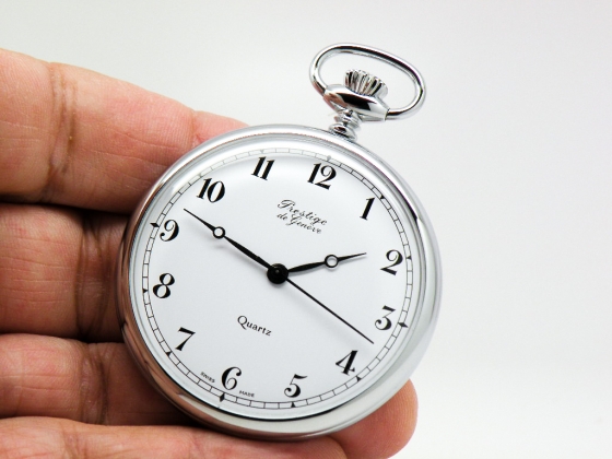 Modern Pocket Watch in the Classic Railroad Style Design with a High ...