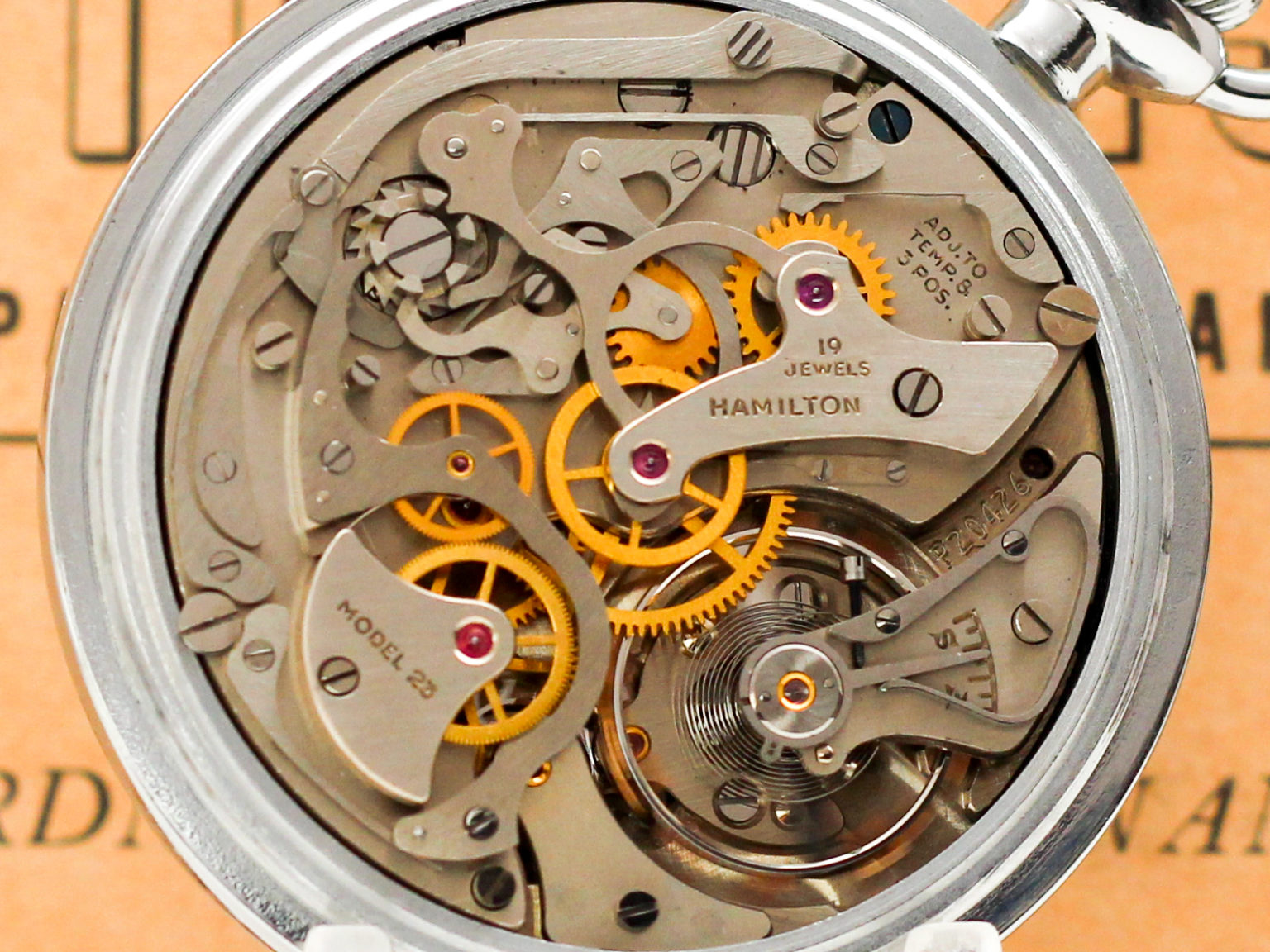 Hamilton Pocket Watch Model 23 Chronograph WWII Military Issue - The ...